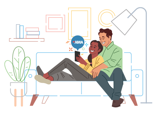 couple calling image