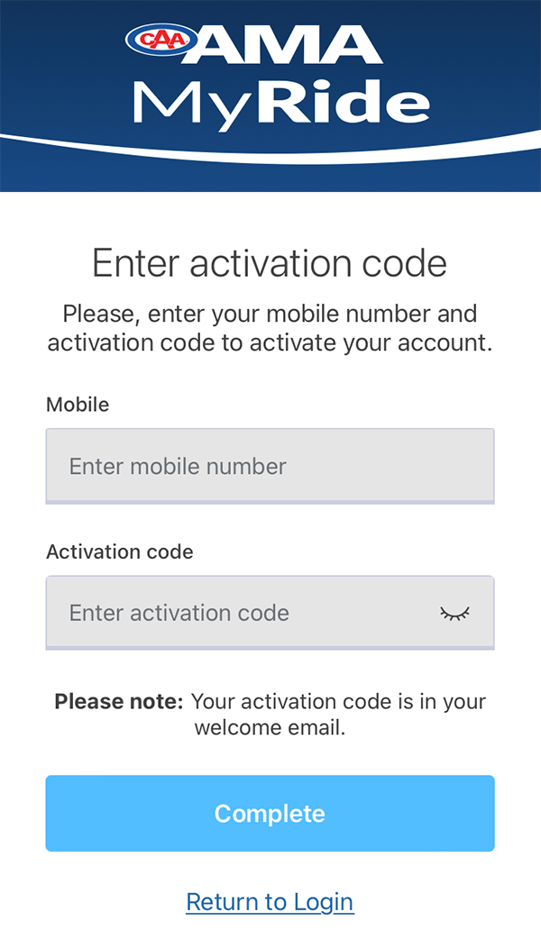 Setting up AMA MyRide | AMA