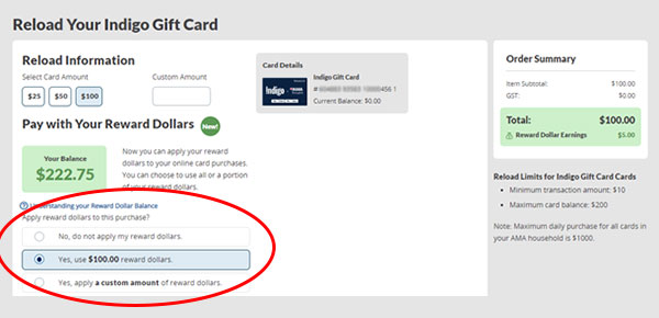 How to Spend Reward Dollars on Gift Cards | AMA